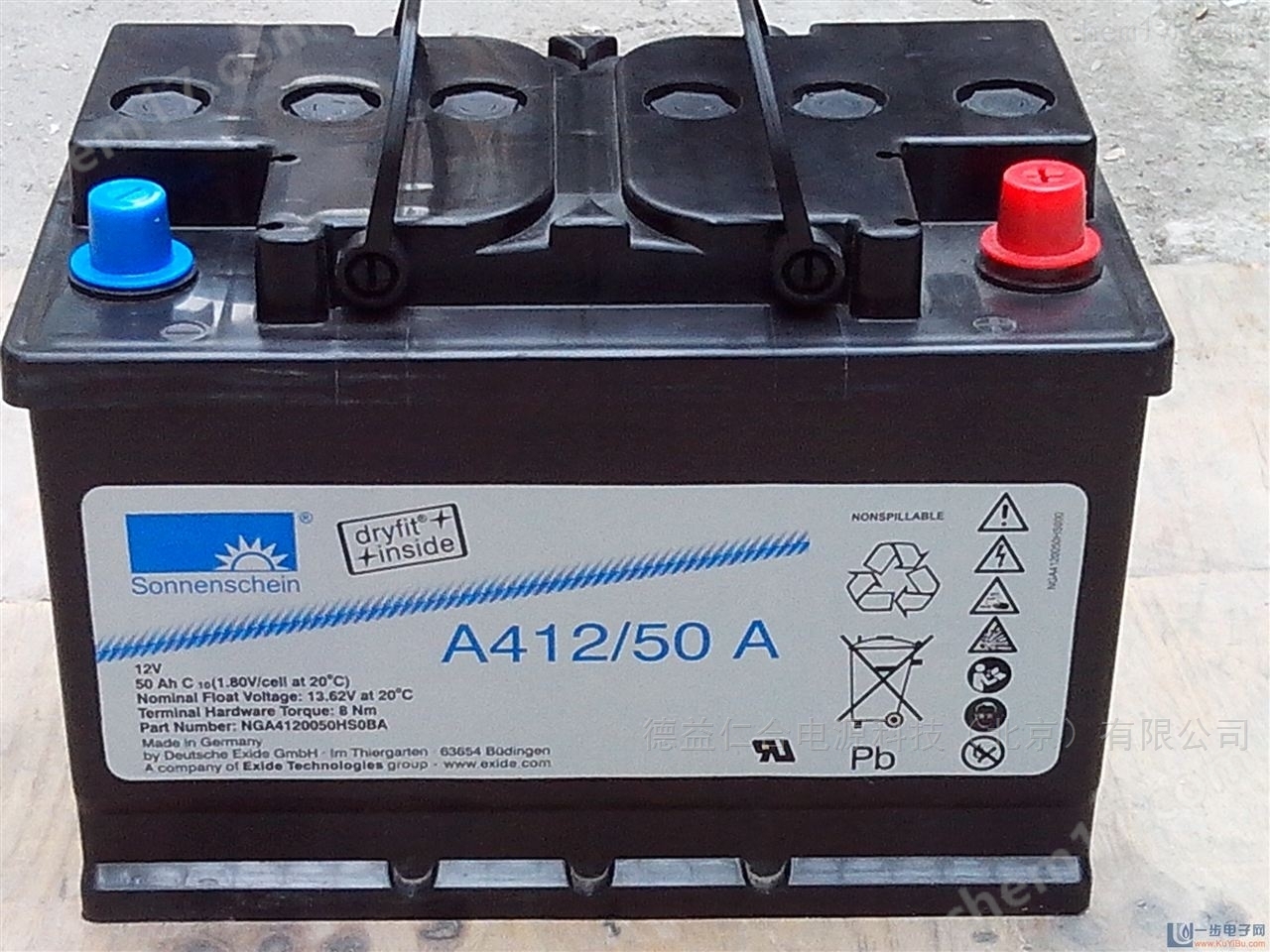 德国阳光蓄电池A412/50 G6/12V50AH*_A412系列-德益仁合电源科技（北京）有限公司